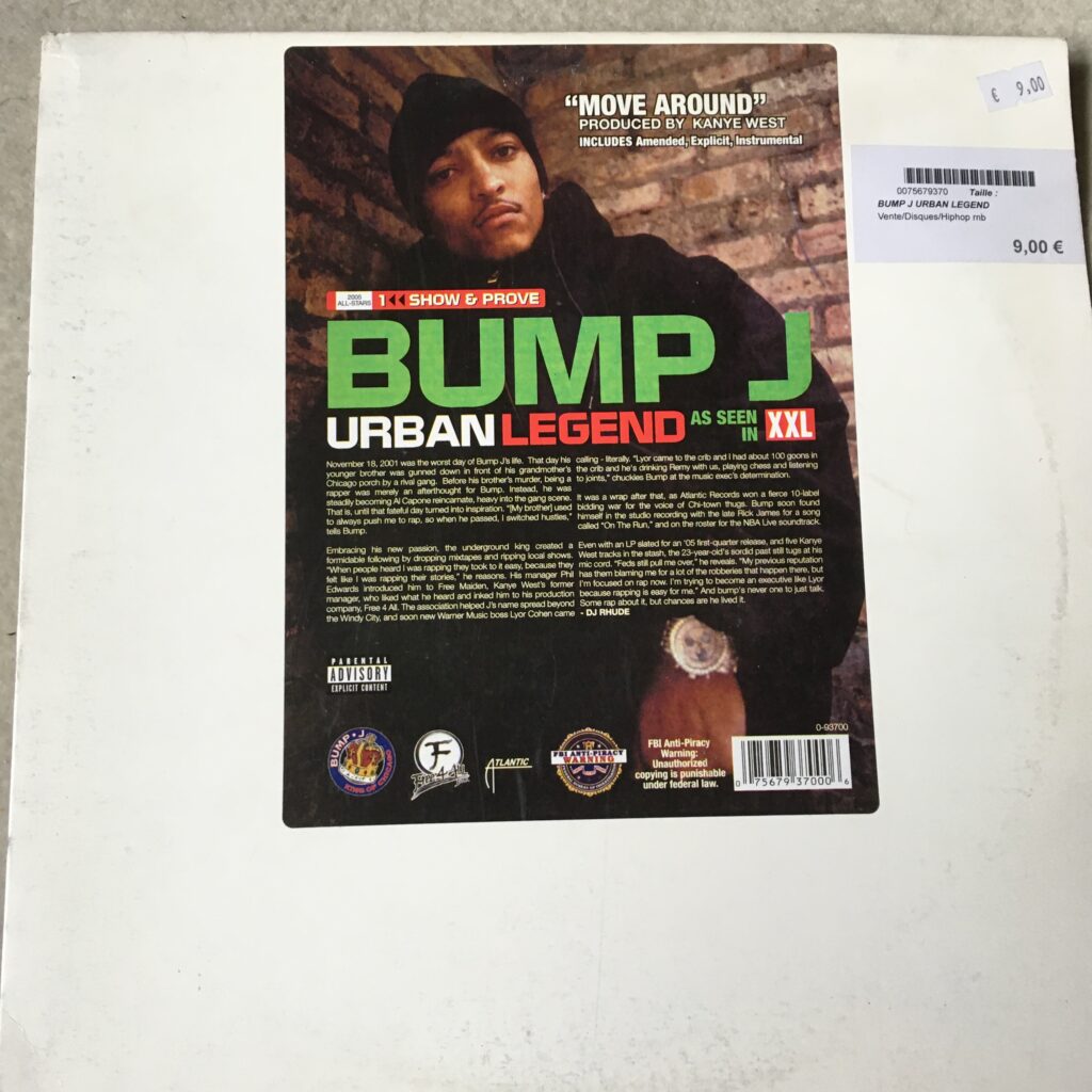 Bump J Disque Maxi 45 T – By dreamX